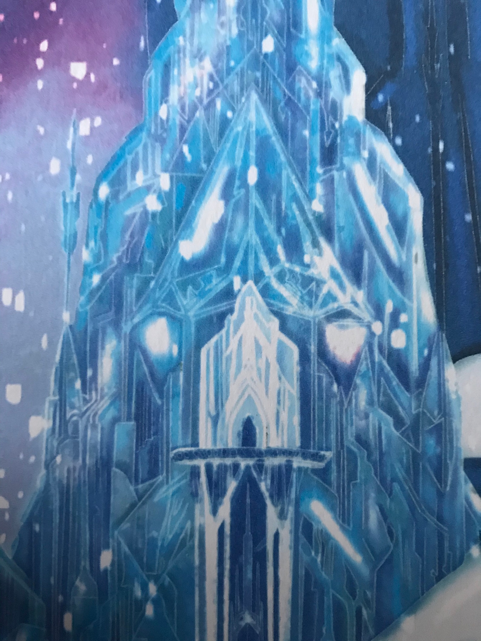 Disney Frozen Elsa's Ice Palace Disney Art Illustration - Etsy