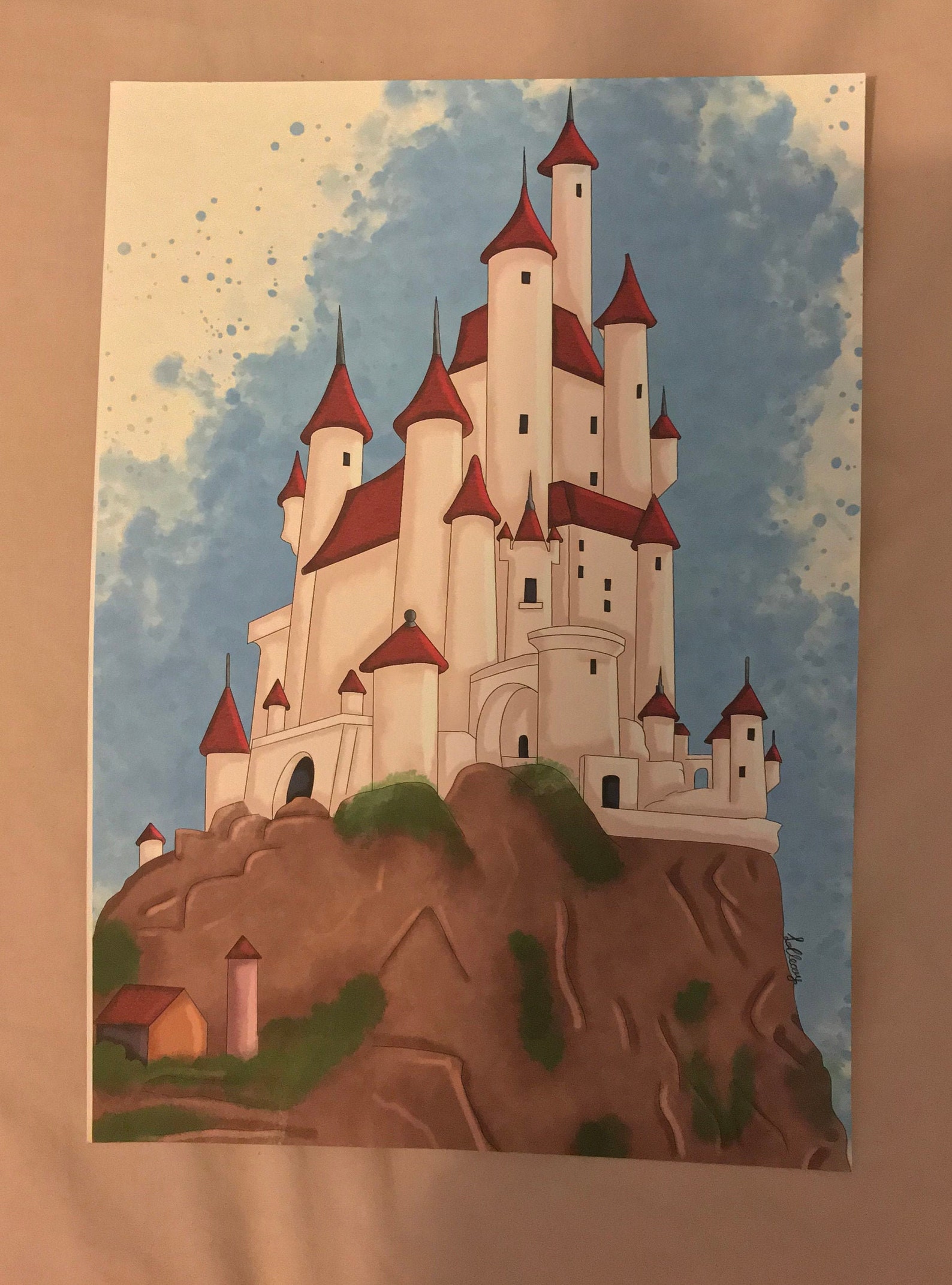 Disney Snow White and the 7 Dwarfs the Queen's Castle Disney Art ...