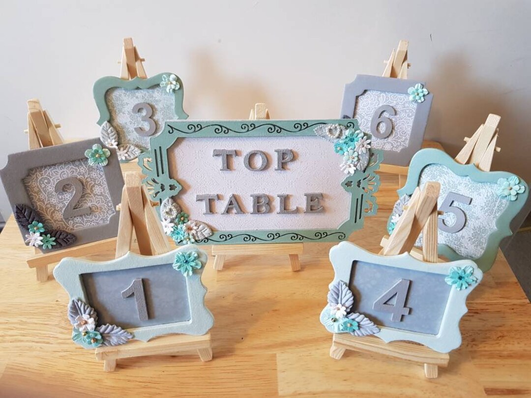 Wedding Table Numbers Table Decor Art Deco Style Table Numbers Vintage ...