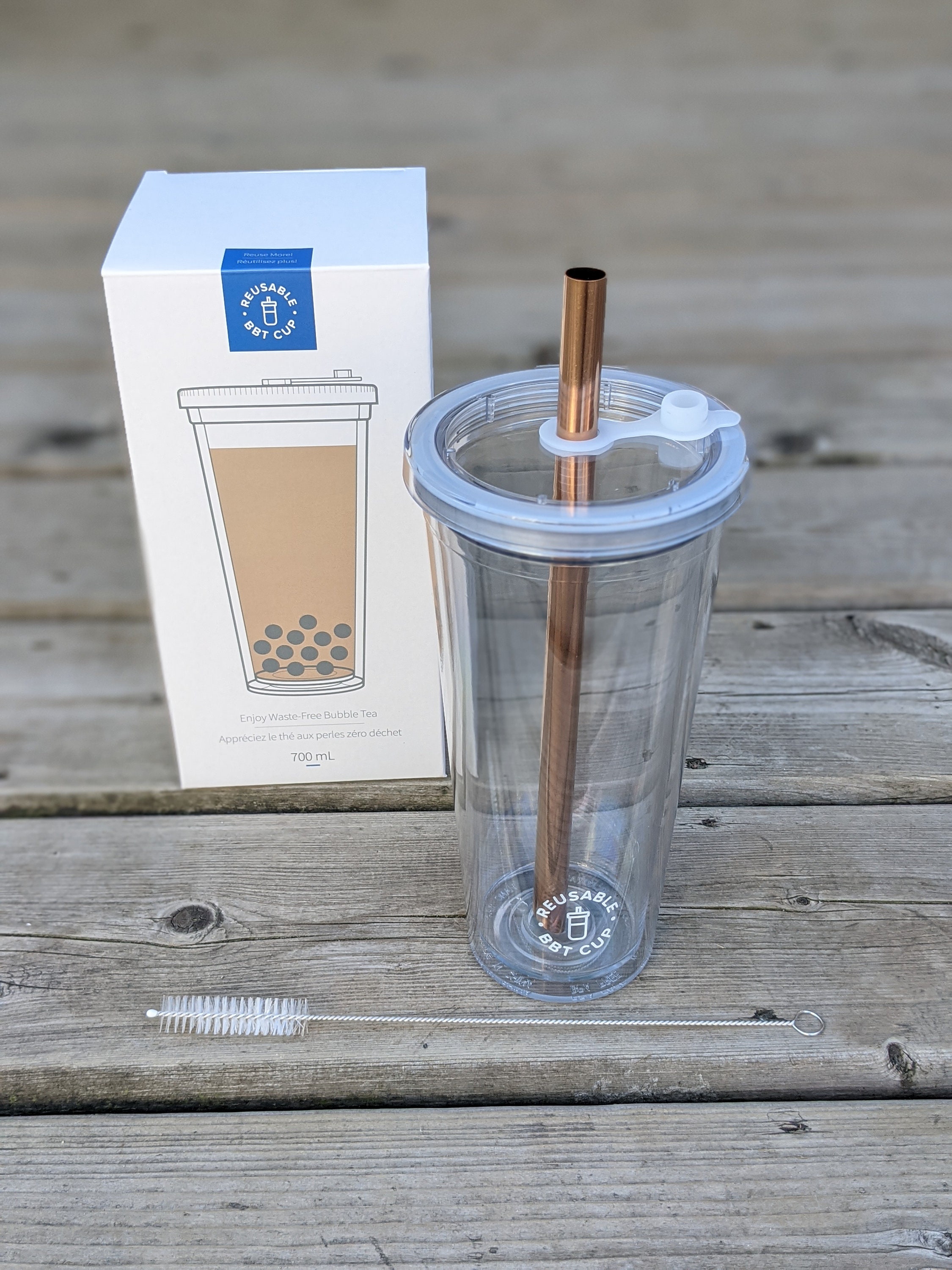 2 PACK: 700ml Reusable Bubble Tea Cup (insulated, Leak-proof) - Etsy