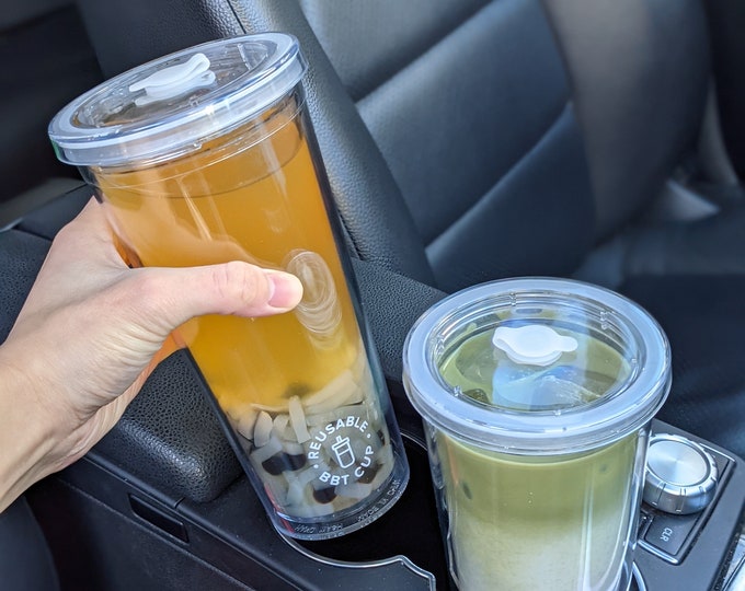 2 PACK: 700ml Reusable Bubble Tea Cup (insulated, Leak-proof) - Etsy