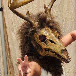 Tiny Wendigo Mask Wicked Horns - Etsy