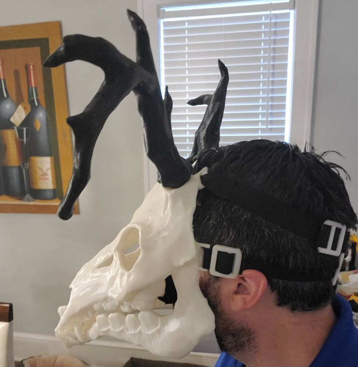 Wendigo Mask Wicked Horns | Etsy