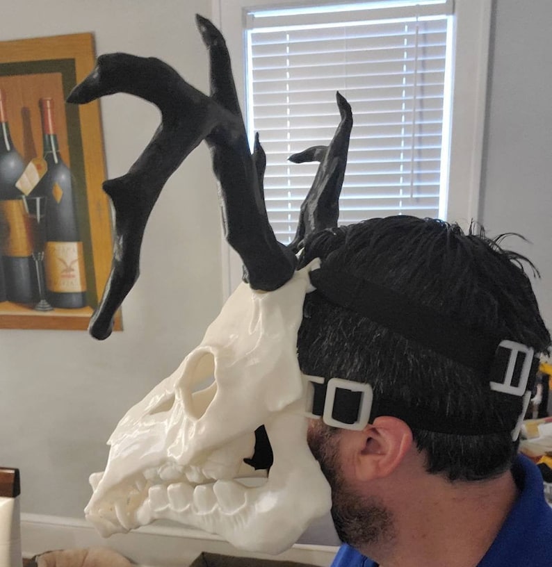 Wendigo Mask Wicked Horns - Etsy