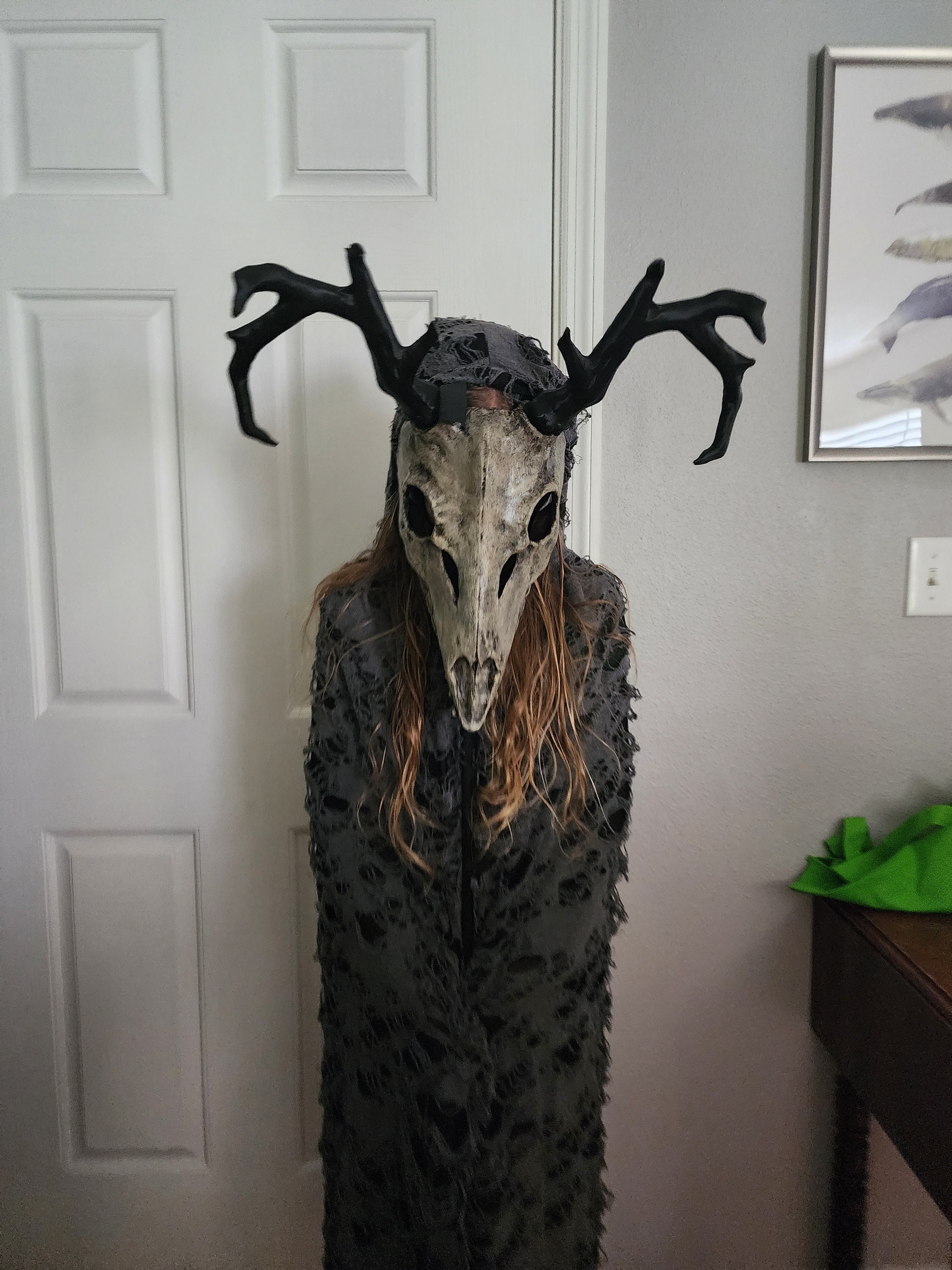 Tiny Wendigo Mask Wicked Horns - Etsy
