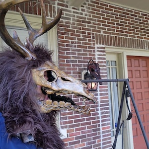 Wendigo Mask With Fur - Etsy