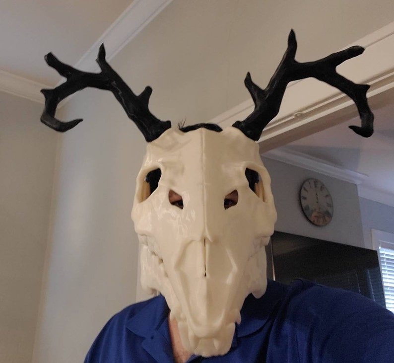 Wendigo Mask Wicked Horns | Etsy