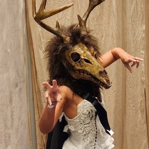 Wendigo Mask With Fur - Etsy