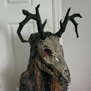 Tiny Wendigo Mask Wicked Horns - Etsy