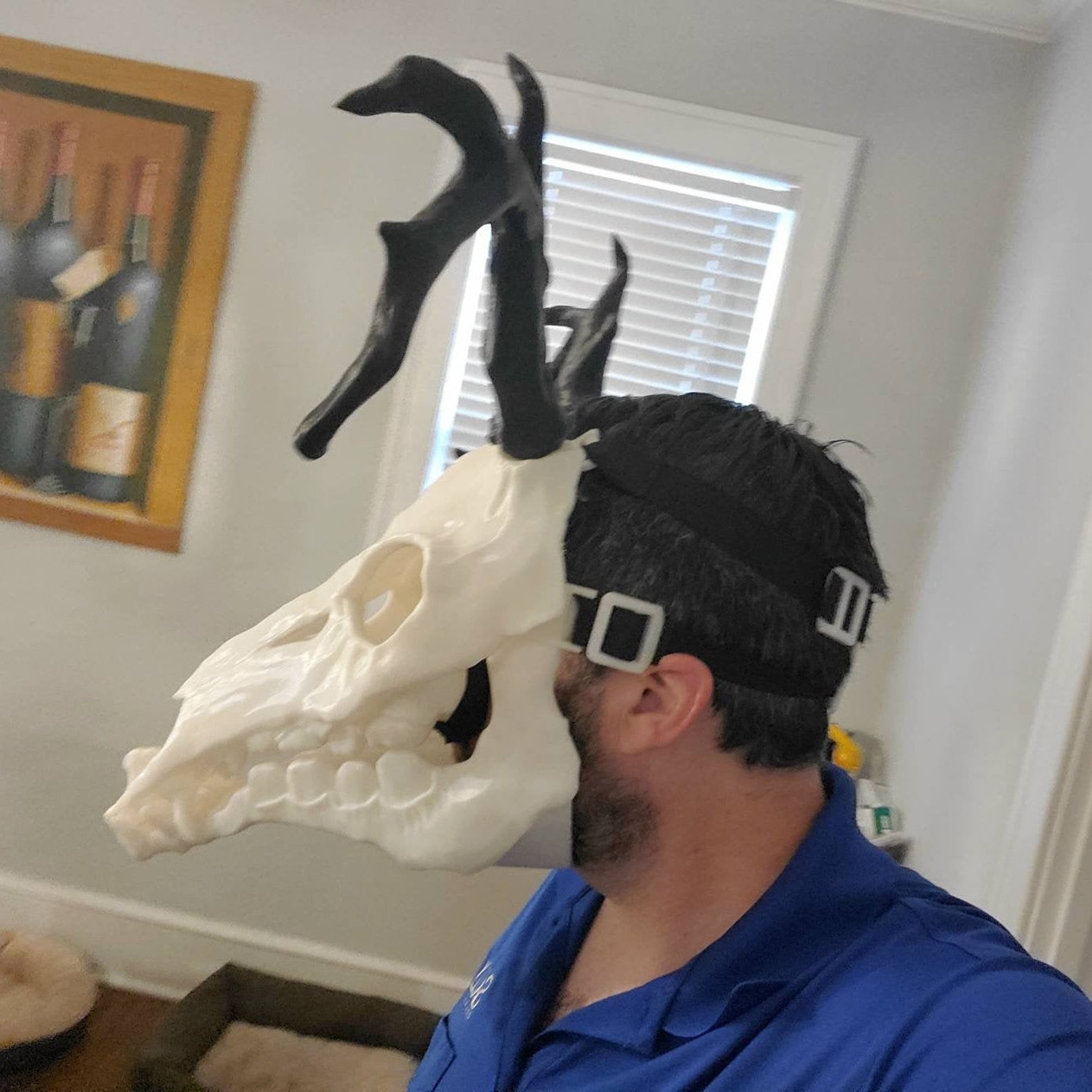 Wendigo Mask Wicked Horns | Etsy