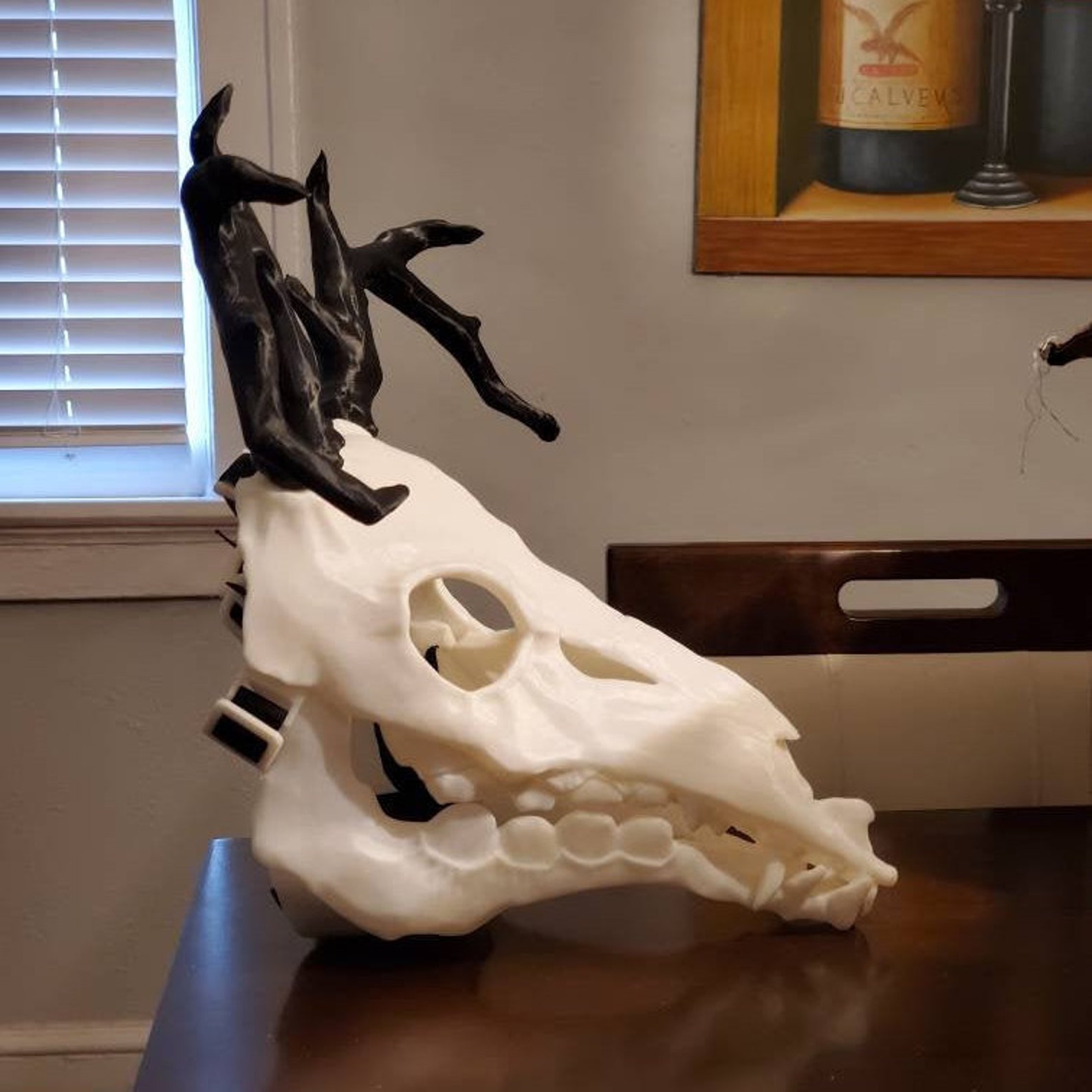 Wendigo Mask Wicked Horns - Etsy