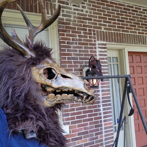 Wendigo Mask With Fur - Etsy