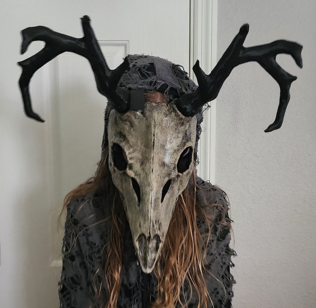Wendigo Mask Wicked Horns - Etsy