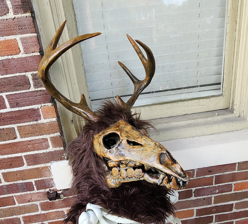 Wendigo Mask With Fur - Etsy
