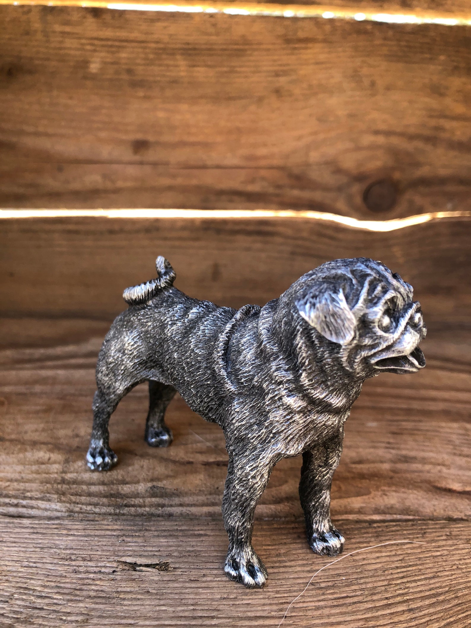 Pug Figurine - Etsy