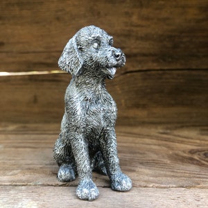 Goldendoodle Pewter Figurine - Etsy