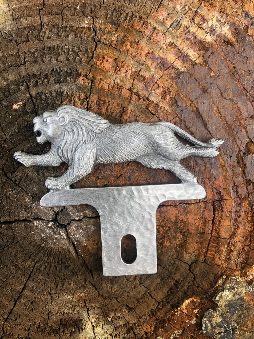 Running Lion License Plate Topper - Etsy