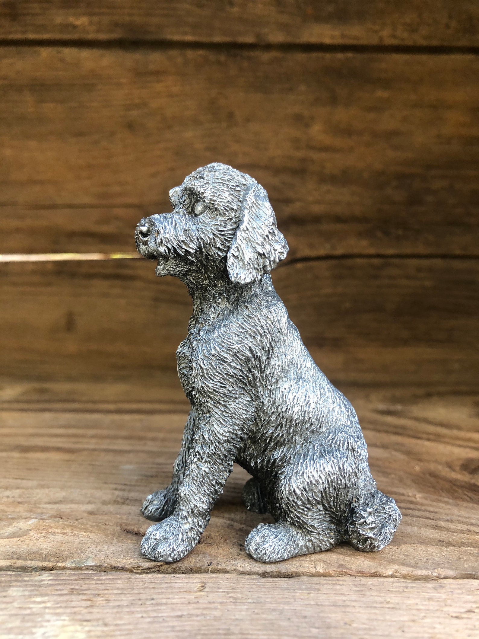 Goldendoodle Pewter Figurine - Etsy UK