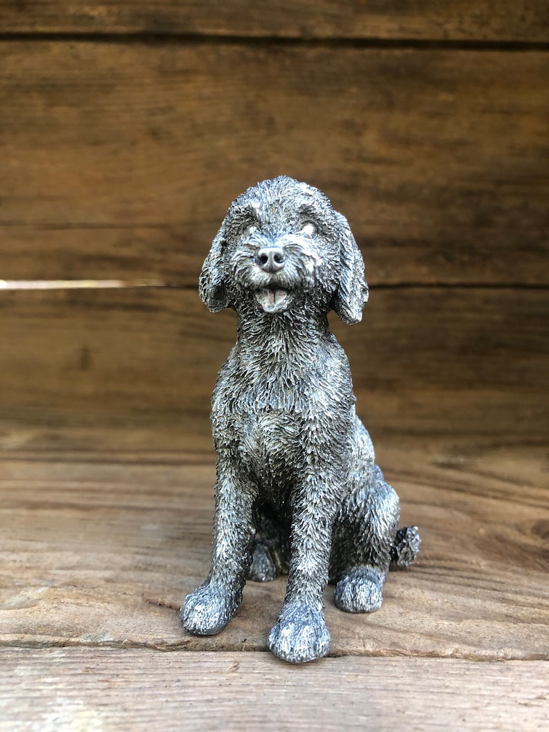 Goldendoodle Pewter Figurine - Etsy