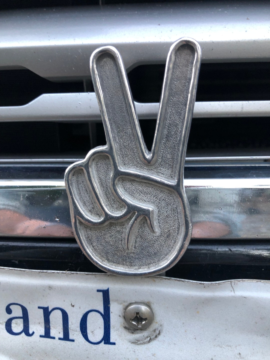 Victory Peace License Plate Topper - Etsy