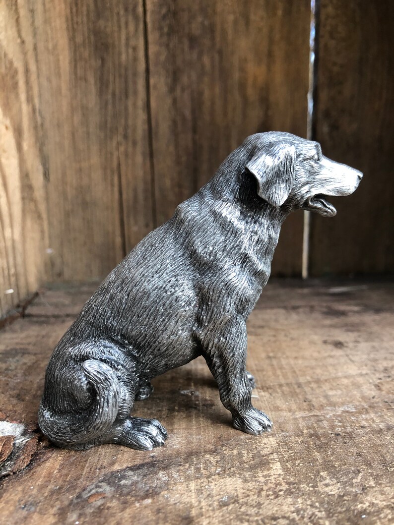 Pewter English Labrador Figurine - Etsy