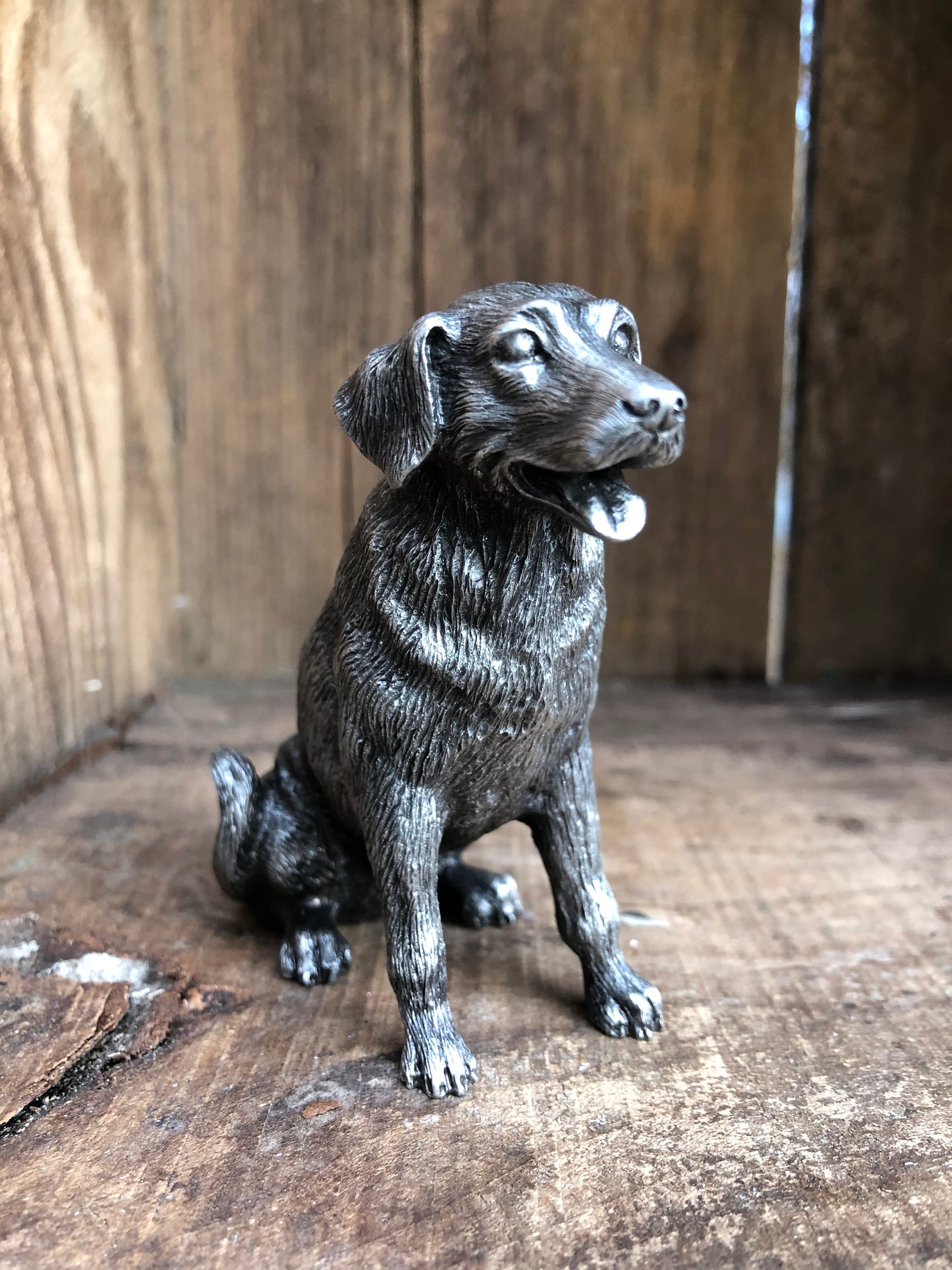 Pewter English Labrador Figurine - Etsy