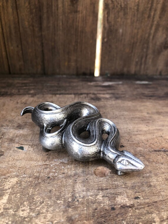 snake belt buckle - Gem