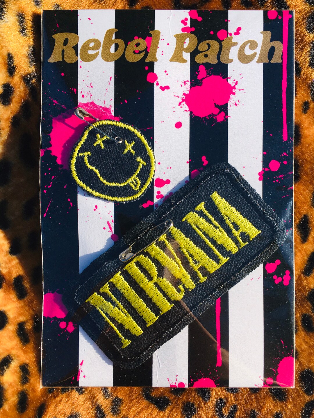 Nirvana Iron on Patch Duo Band Patch _ Embroidery NIRVANA - Etsy