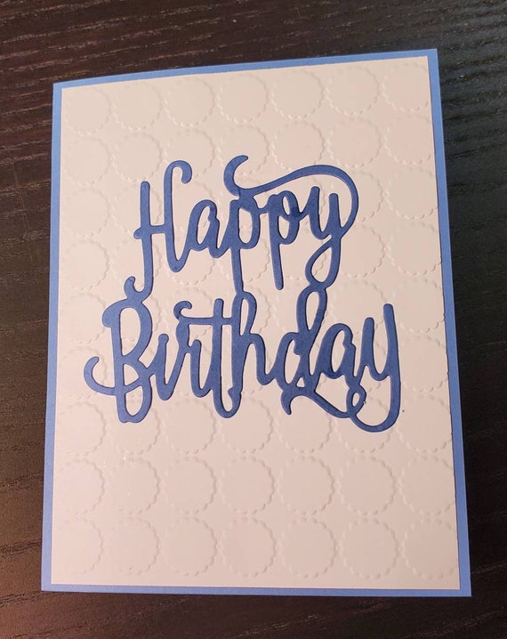 Greeting Card Handmade Happy Birthday Card. Blank Inside. - Etsy