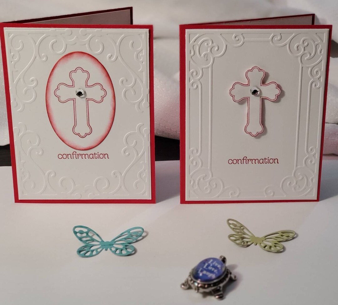 Greeting Card Handmade - Confirmation Card. Blank Inside. Choice of ...