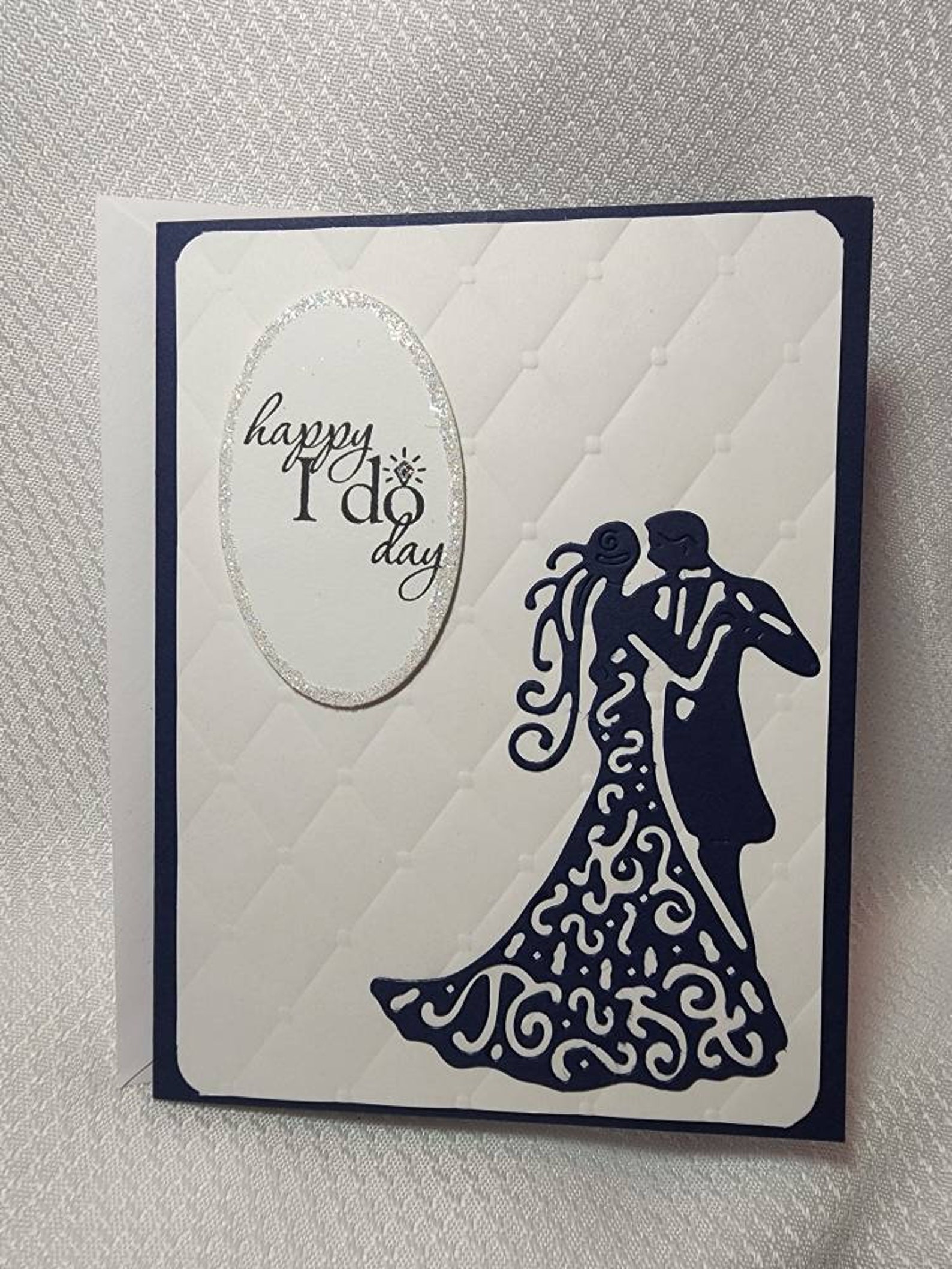Greeting Card Handmade – Wedding Card “couple”. Choice of Color Can Be ...