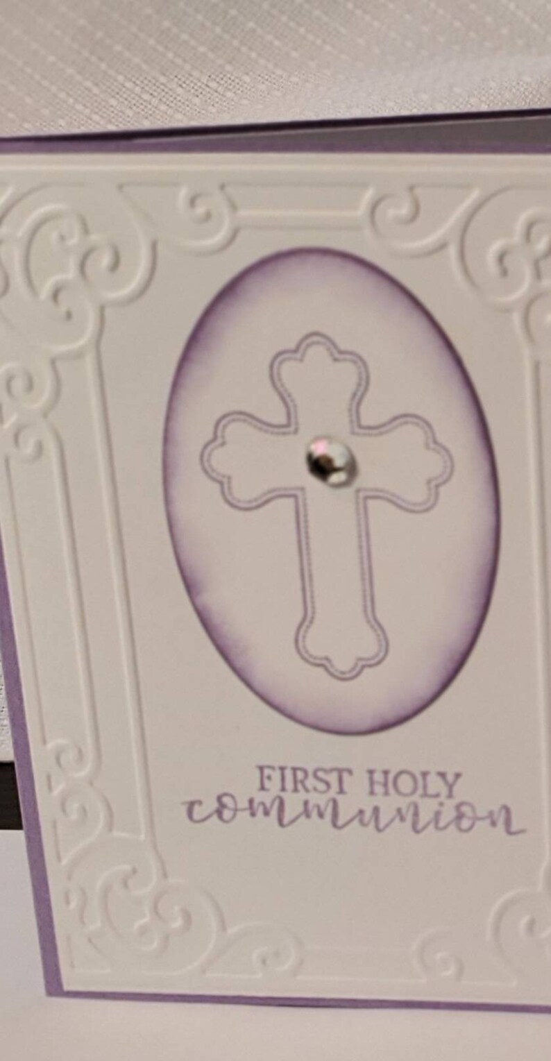 Greeting Card Handmade - First Holy Communion Card. Blank Inside ...