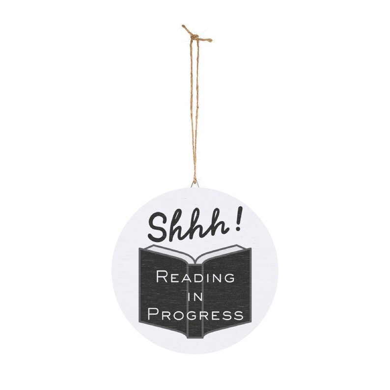 Shhh! Reading in Progress Wood Sign, Cute Home Decor, Reading Nook Sign ...