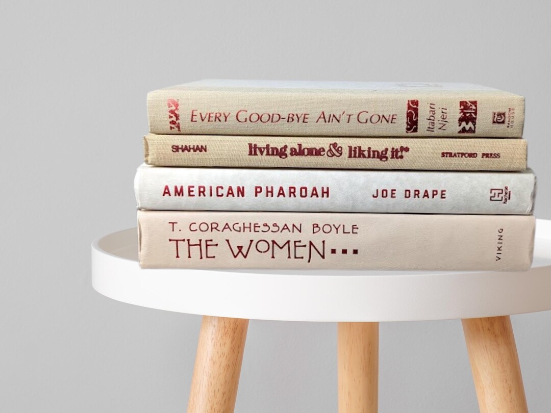 Bundle of Beige Books | Red Titles | Real Books | Home Décor ...