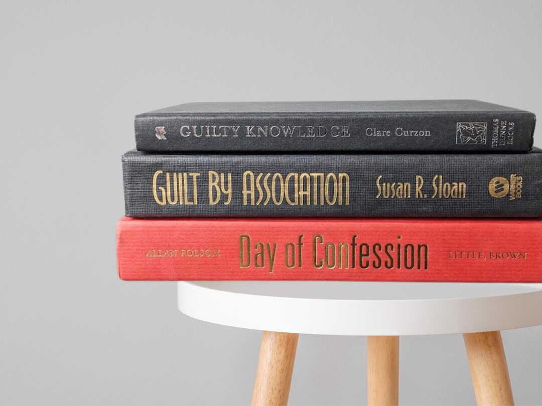 Black and Red Book Stack | Real Books | Home Décor | Decorative Books ...