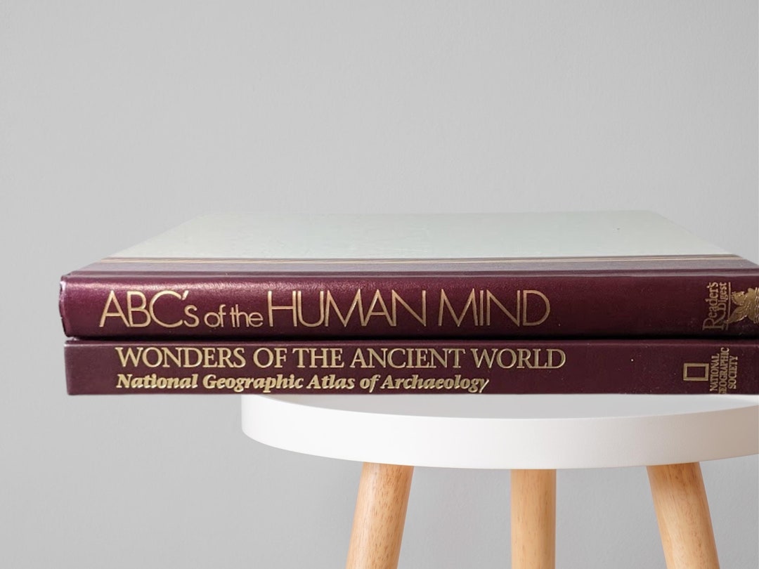 Shades of Red Book Stack | Coffee Table Decor Set | Large Book Stack ...