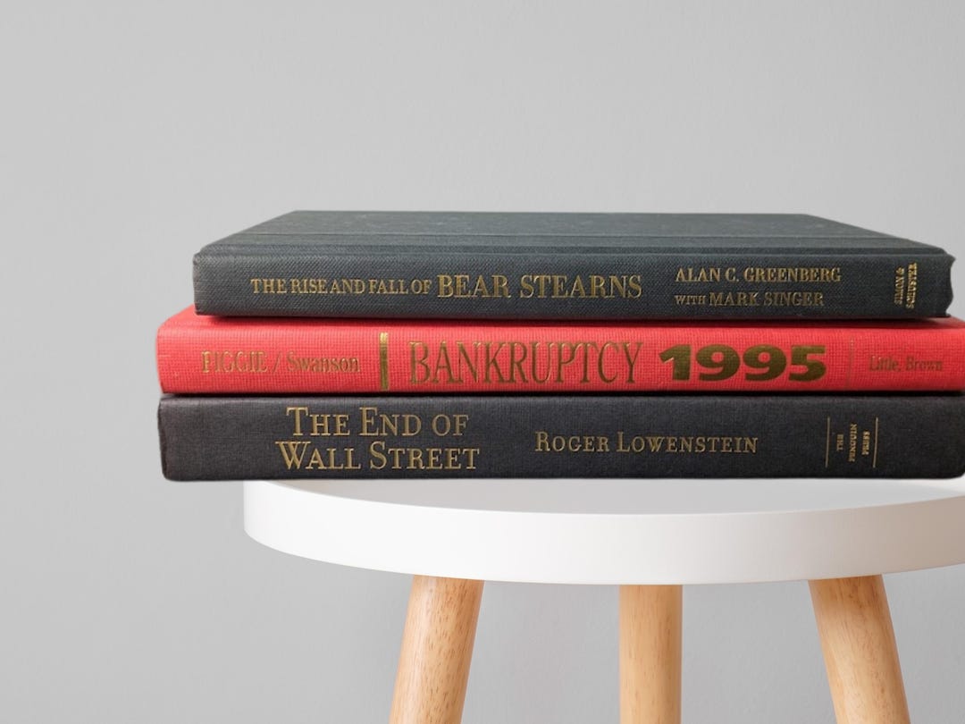 Black and Red Book Stack: Finance and Business Theme Decor - Etsy