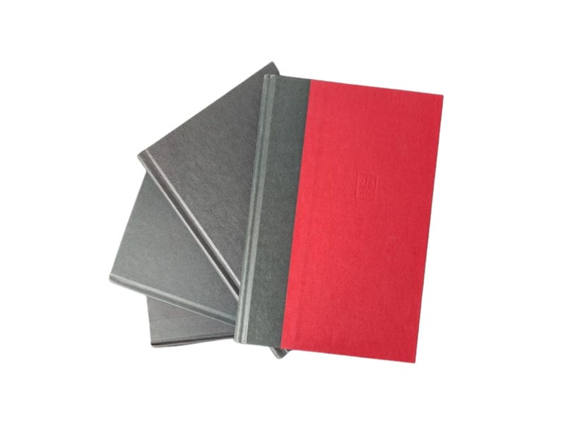 Black Books With Red Titles: Decorative Book Stack for Home Decor - Etsy