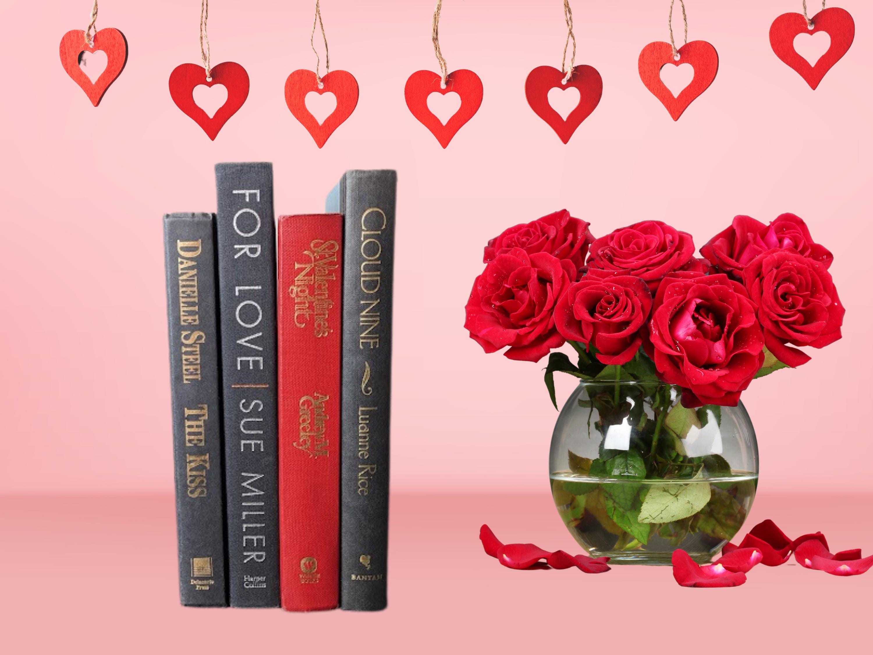 Black and Red Book Stack | Coffee Table Decor Set | Real Books | Books ...
