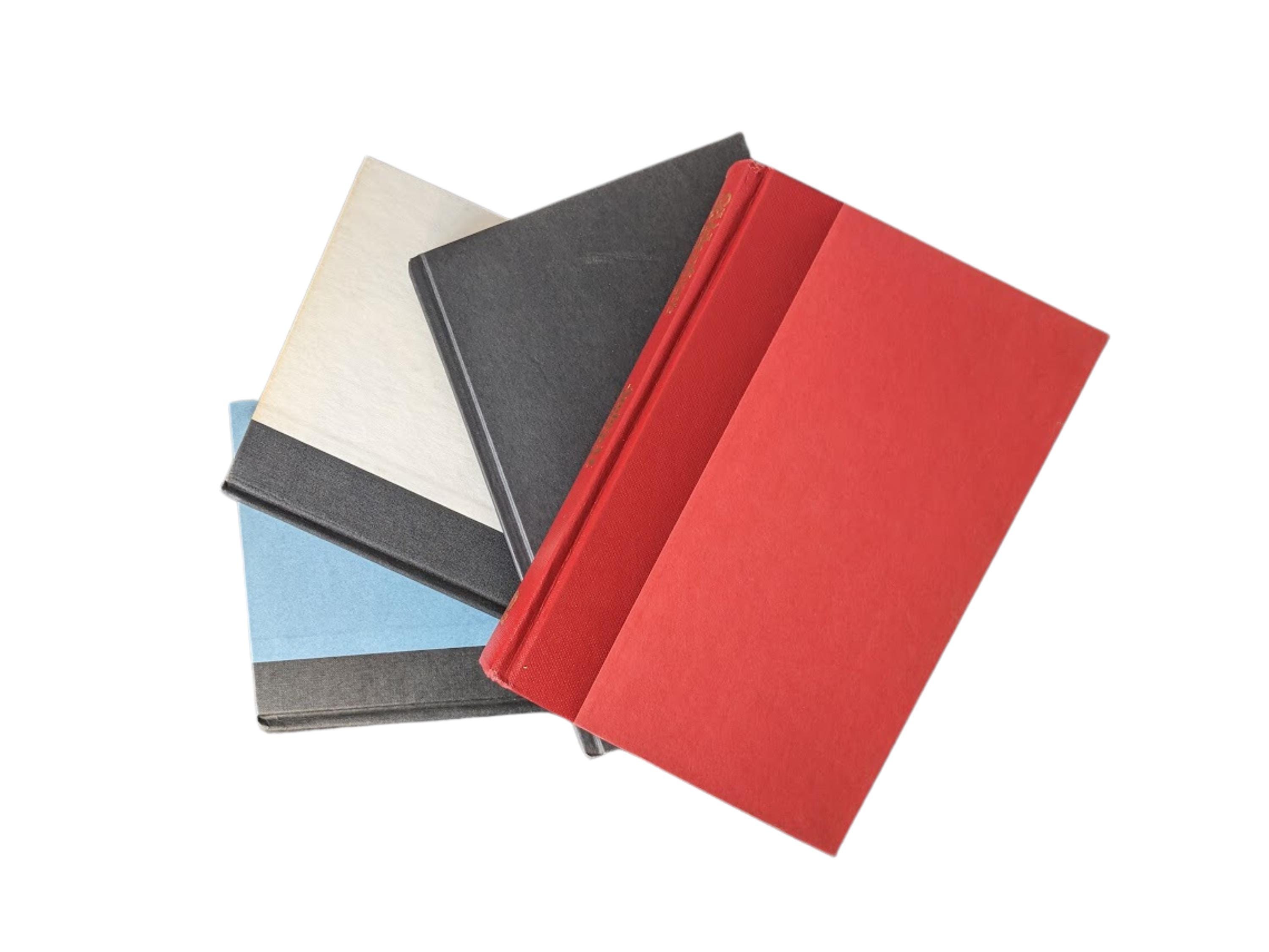 Black and Red Book Stack | Coffee Table Decor Set | Real Books | Books ...