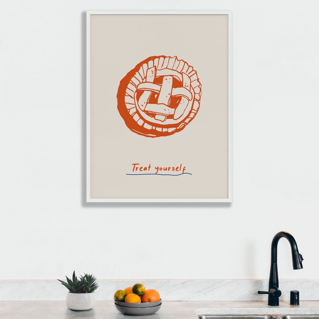 Pie Dessert Bakery Wall Art Modern Style Posters With Food - Etsy