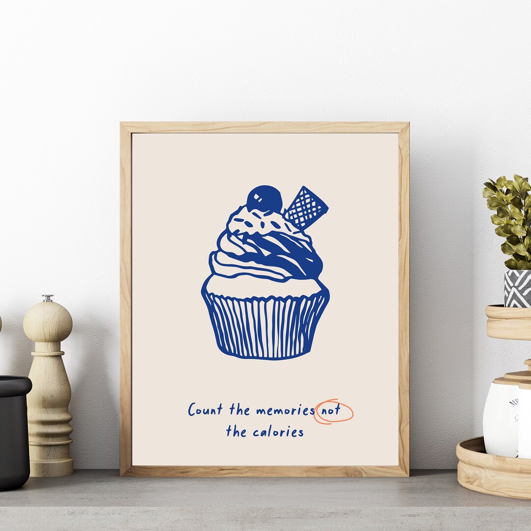 Cupcake Dessert Wall Art Modern Style, Posters With Food, Baker Girl ...