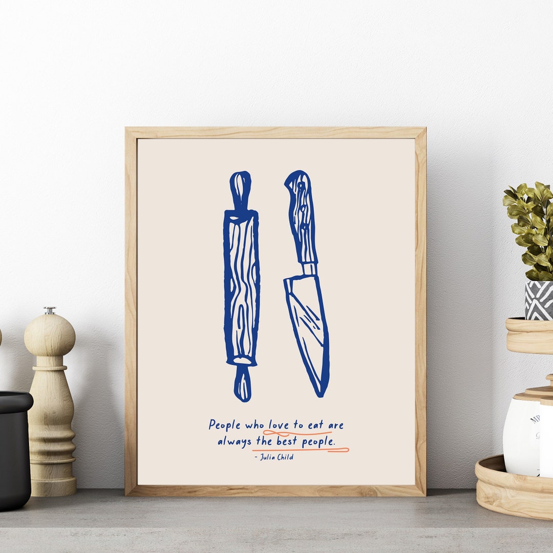 Kitchen Utensils Wall Art Modern Style, Posters With Food, Vintage Food ...