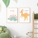 Set of 6 Dinosaur Affirmation Wall Art | Nursery Dinosaur Theme Set of ...