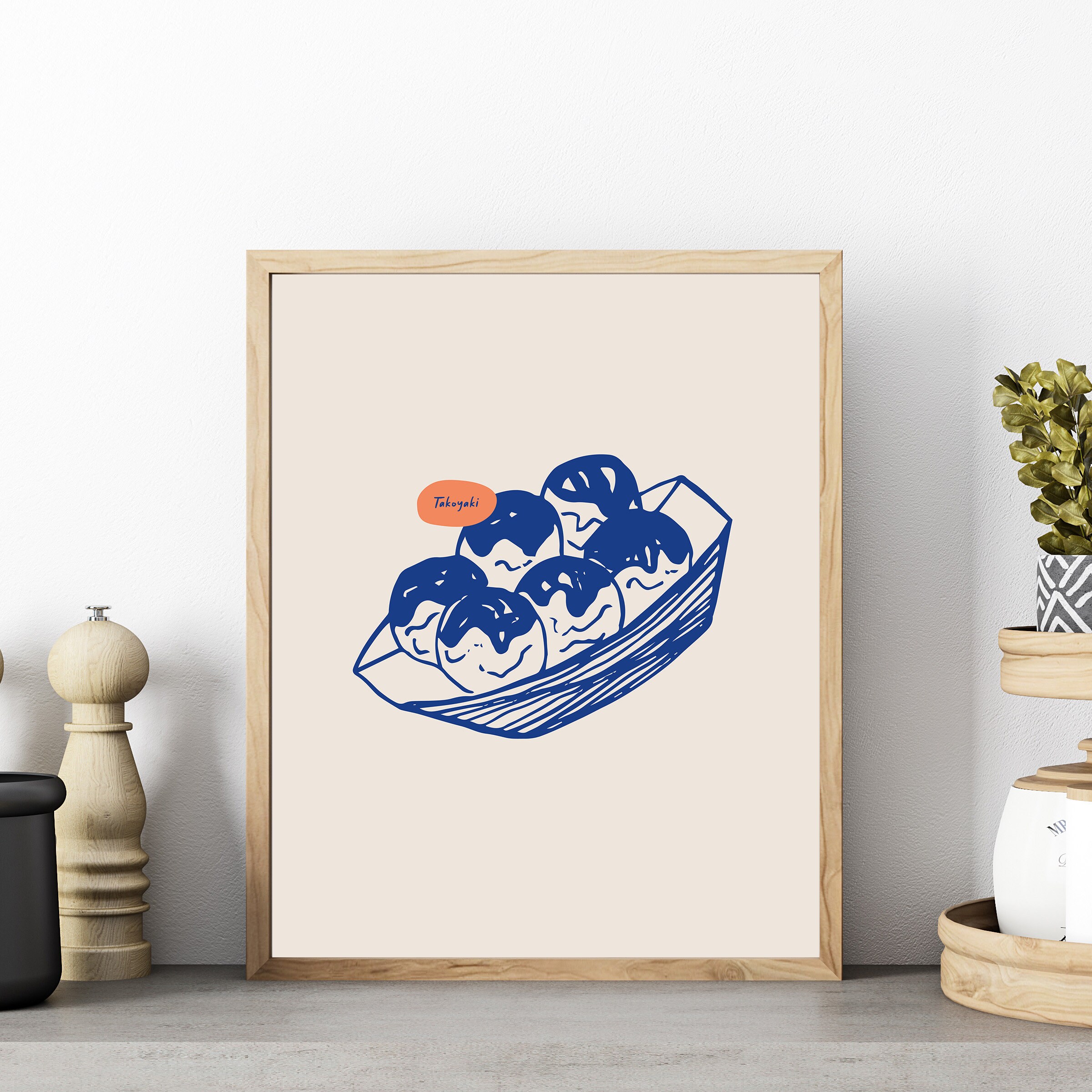 Japanese Food Wall Art Modern Style, Posters With Food, Vintage Food ...