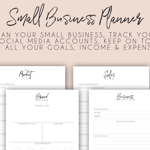 Small Business Planner Printable Etsy Online Business - Etsy