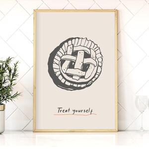 Pie Dessert Bakery Wall Art Modern Style, Posters With Food, Vintage ...