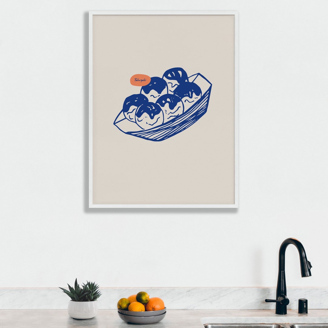 Japanese Food Wall Art Modern Style, Posters With Food, Vintage Food ...