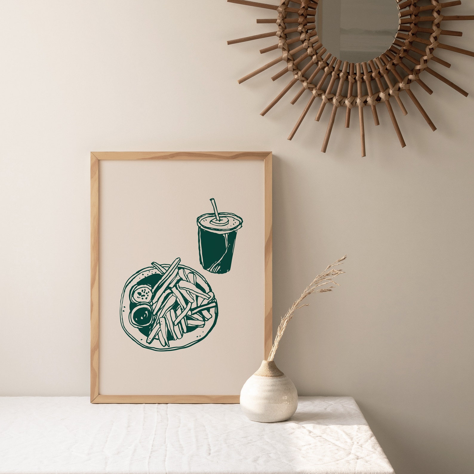 Chips Snack Food Wall Art Modern Style Posters With Food - Etsy