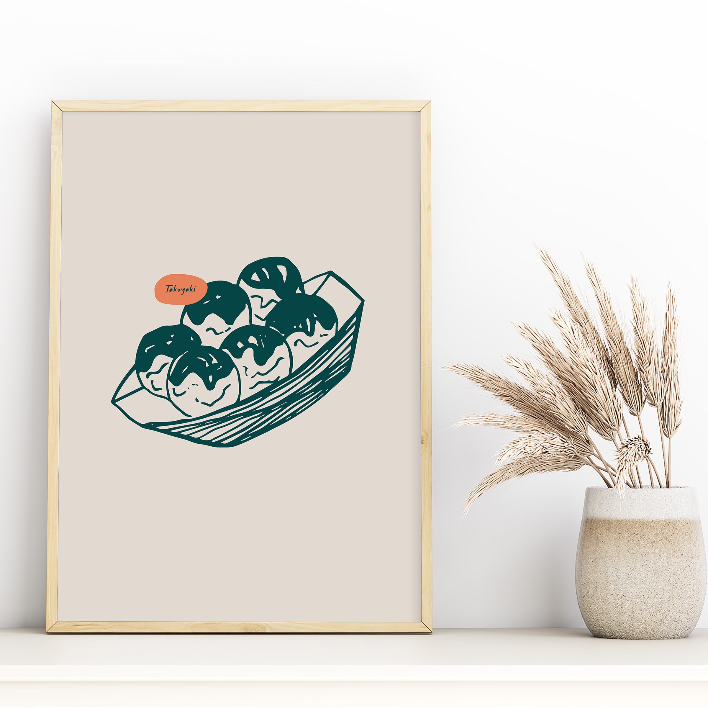 Japanese Food Wall Art Modern Style, Posters With Food, Vintage Food ...